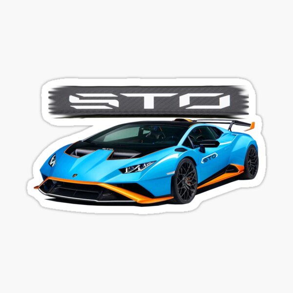 "Lamborghini STO Supercar Products" Sticker for Sale by Sucker4Supercar ...