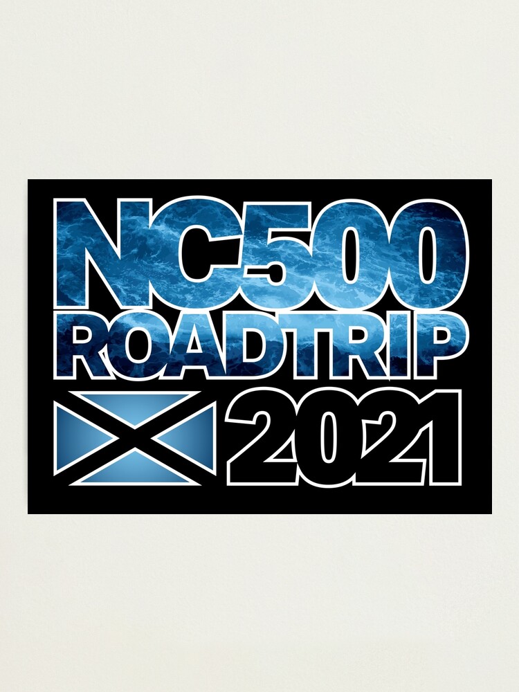 Lámina fotográfica «NC500 North Coast 500 Road Trip 2021 en negro» de ...