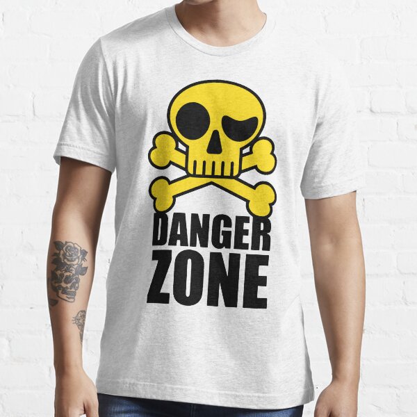 "Danger Zone - Skull and Crossbones" T-shirt for Sale by Algurt ...