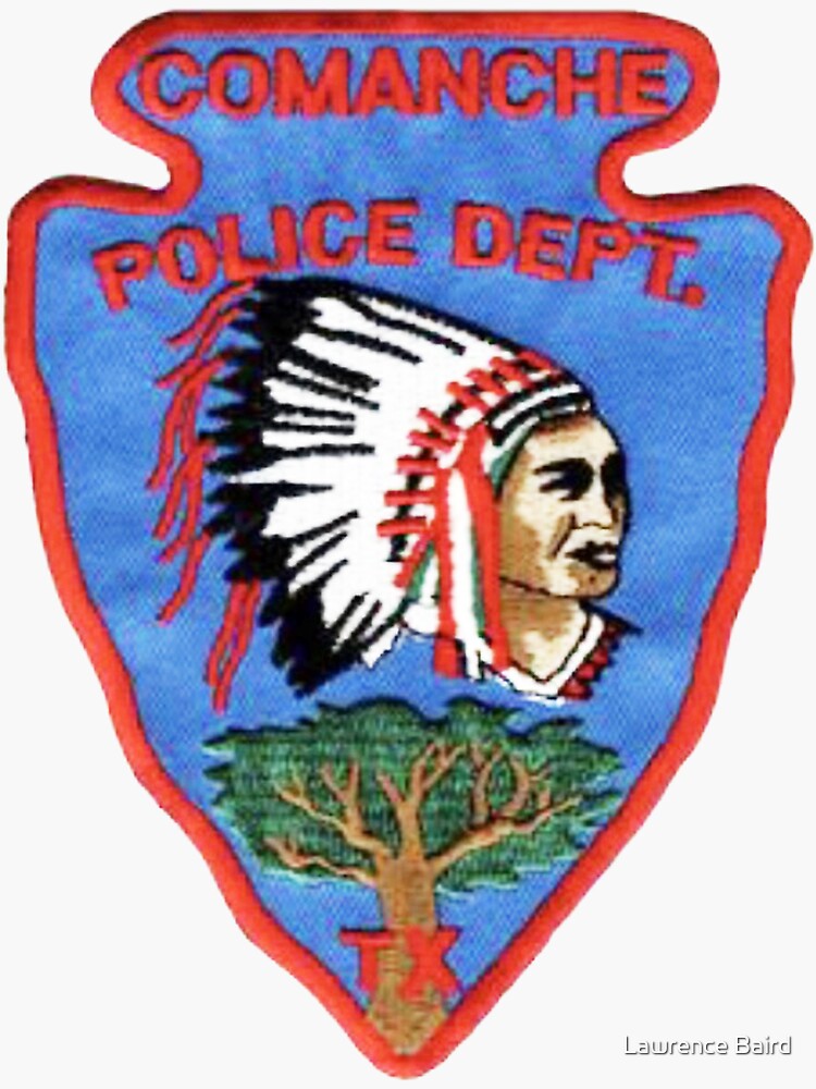 "Comanche Texas Police Department" Sticker for Sale by lawrencebaird ...