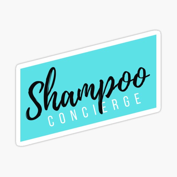 "Shampoo Concierge" Sticker for Sale by Minda2021 | Redbubble
