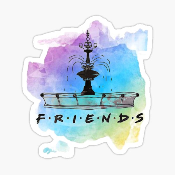 "Rainbow Fountain" Sticker for Sale by OneforAll69 | Redbubble