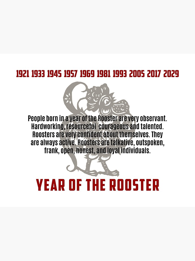 "Chinese Zodiac Rooster Traits" Poster by ChineseZodiac | Redbubble