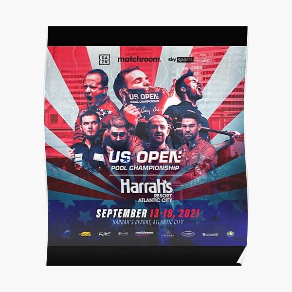 "us-open pool championship" Poster for Sale by GesineSturm | Redbubble