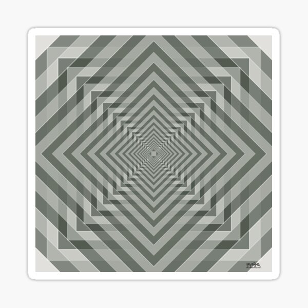 "Translucent Boxes within Boxes in Gray and Black" Sticker for Sale by ...