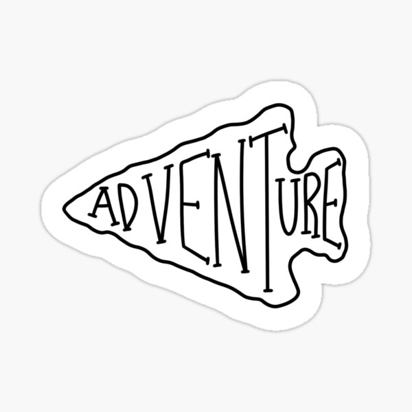 "Adventure arrow head" Sticker for Sale by callih1231 | Redbubble