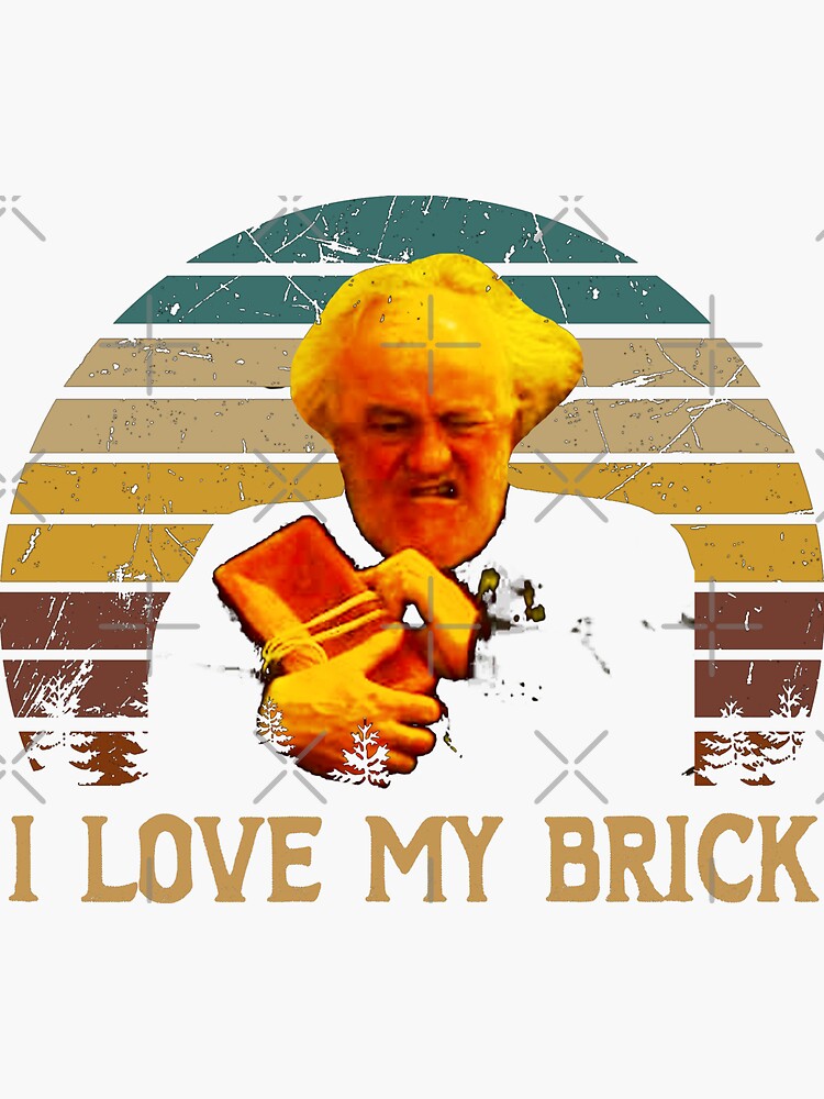 "Vintage Father Arts Ted Sitcom - I Love My Brick" Sticker for Sale by ...