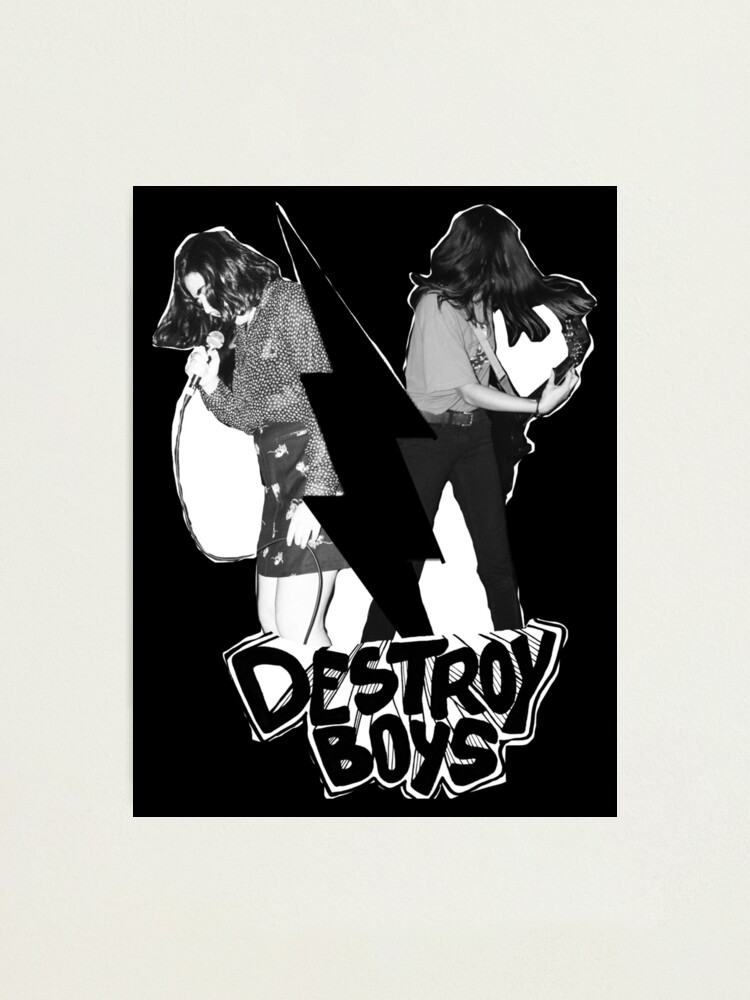 "art special from band Destroy Boys " Photographic Print for Sale by ...