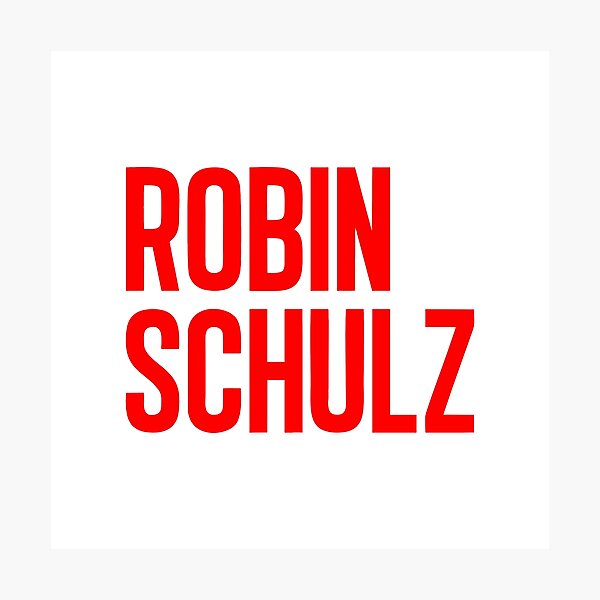 "BEST SELLING - Robin Schulz Logo " Photographic Print for Sale by ...