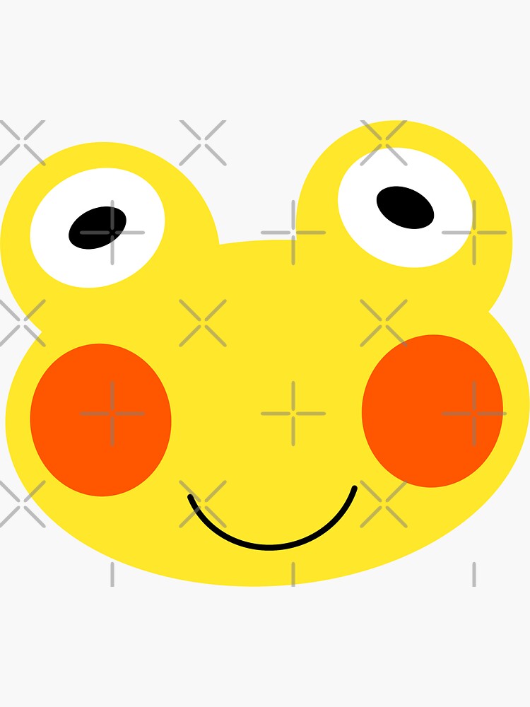 "Kawaii cute yellow frog" Sticker for Sale by BlessedbyGaia | Redbubble