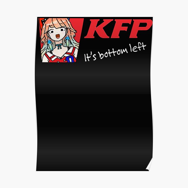 "Hololive Takanashi Kiara KFP Logo " Poster for Sale by AubreyJungen44 ...