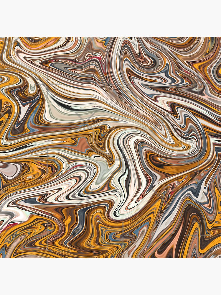 "Yellow Pink White blue liquify color Liquid texture" Sticker for Sale ...