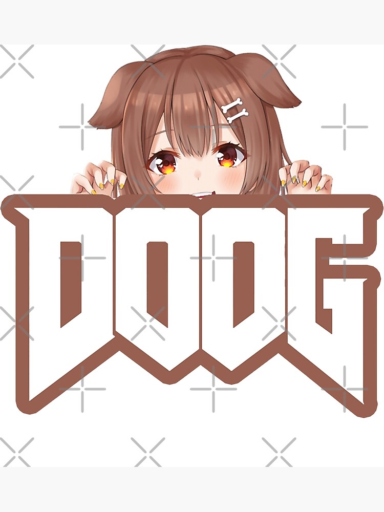 Lámina artística «Inugami Korone Mujer virtual Youtuber Hololive Art ...