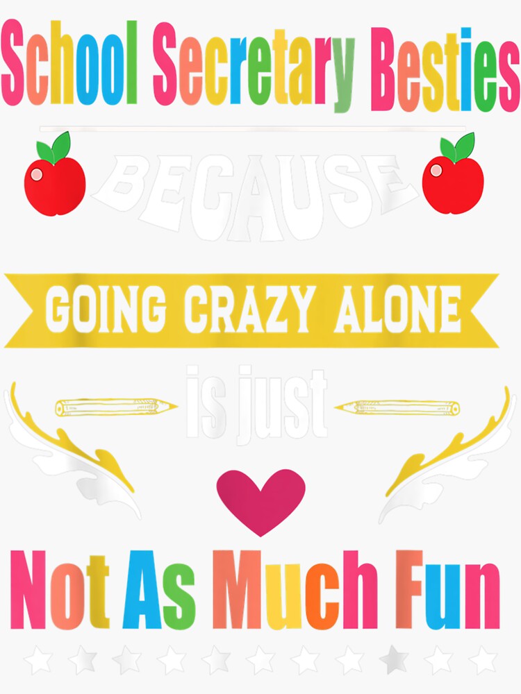 "School Secretary Friends Coworker Office Squad" Sticker for Sale by ...