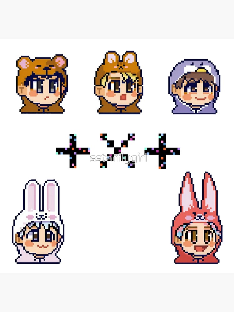 "TXT Blue Hour Animals " Poster for Sale by sstarflygirl | Redbubble