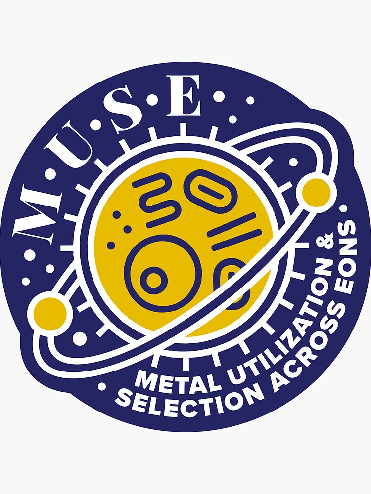 "MUSE adventure patch" Sticker for Sale by impactmedialab | Redbubble