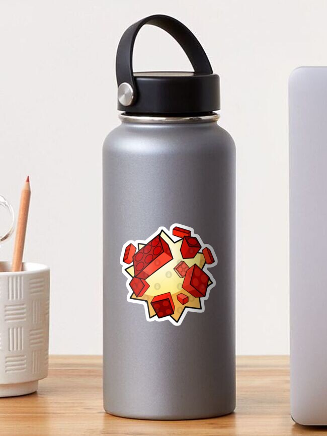 "Exploding Bricks Essential" Sticker for Sale by XEVSLOOTBOX | Redbubble