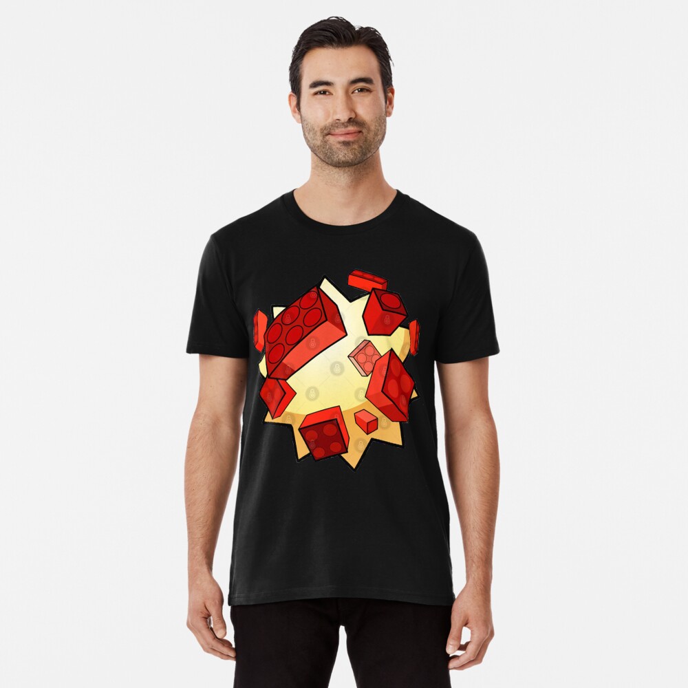 "Exploding Bricks Essential" Sticker for Sale by XEVSLOOTBOX | Redbubble