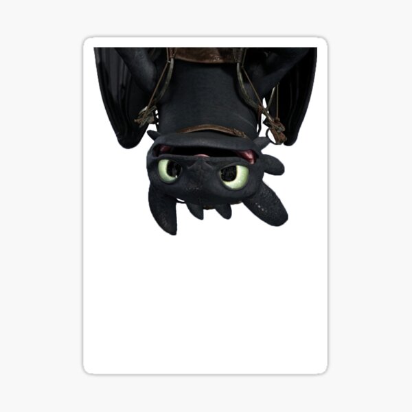 "Night Fury the Black Dragon" Sticker for Sale by LinaSchmitz | Redbubble