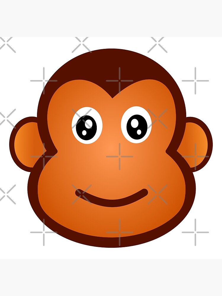 "Funny Monkey Face" Poster for Sale by momojournal | Redbubble