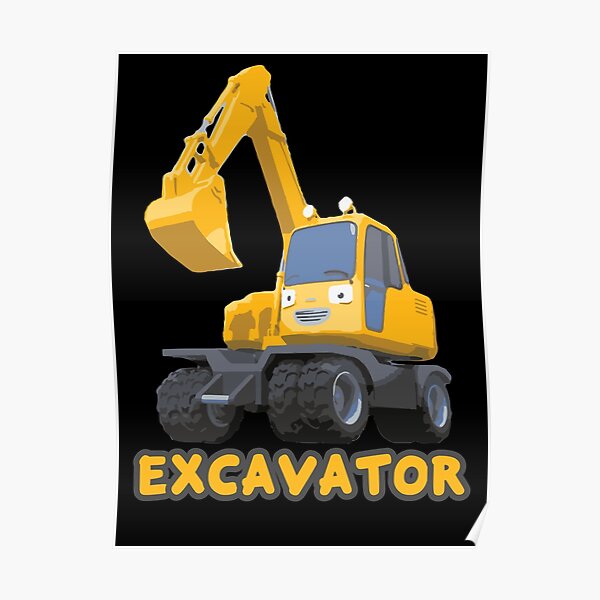 "The Heavy Vehicle Poco the Excavator Tayo the Little City Bus" Poster ...
