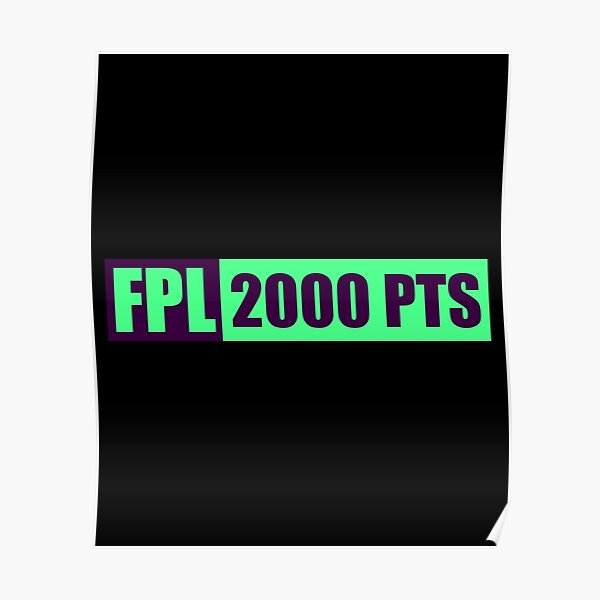 "FPL 2000 Points - Fantasy Premier League(English Premier League ...
