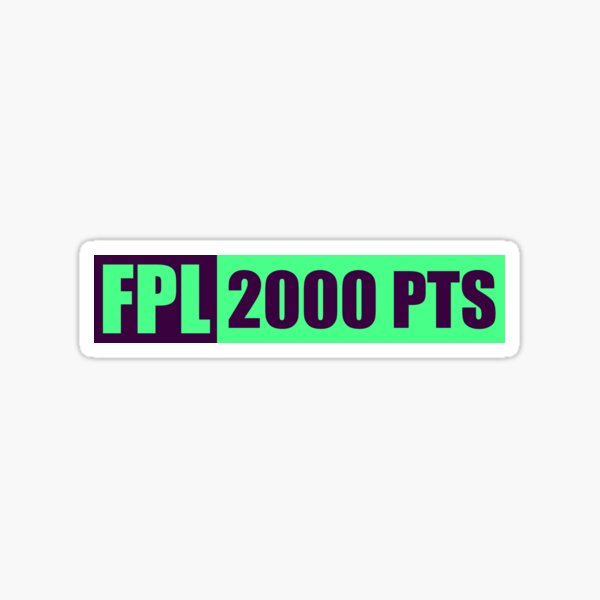 "FPL 2000 Points - Fantasy Premier League(English Premier League ...