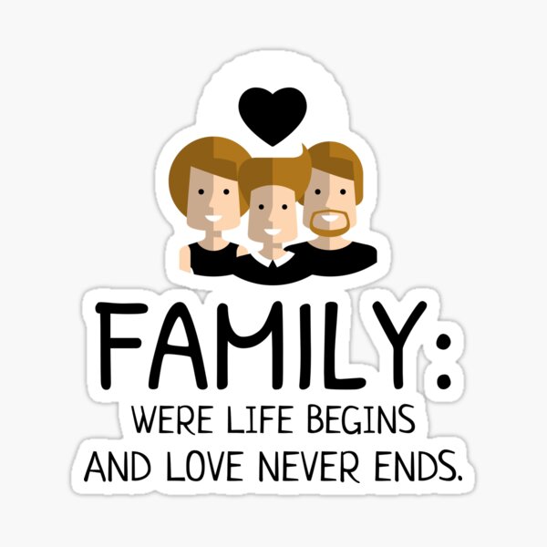 "Family Love" Sticker by Father-Designs | Redbubble