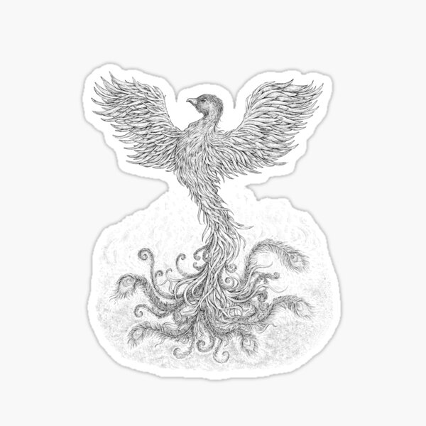 "Phoenix" Sticker by eugeniahauss | Redbubble