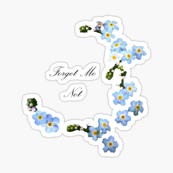 Forget Me Not Stickers | Redbubble