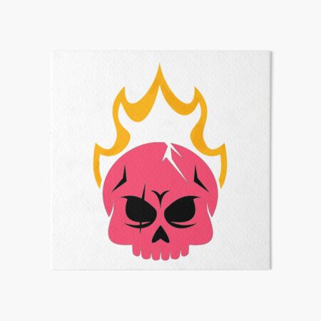 "red skull fire design " Art Board Print by libertaprint | Redbubble