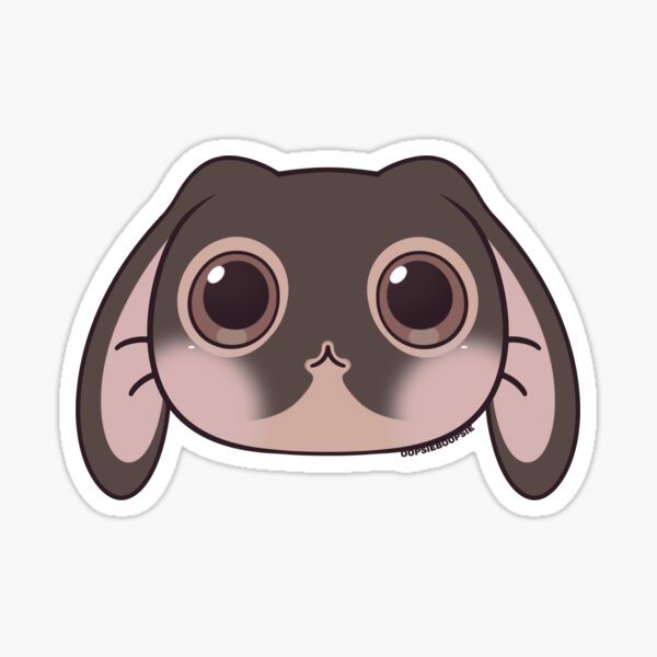 "Loppy Ear Rabbit Otter Rex" Sticker for Sale by oopsieboopsie | Redbubble