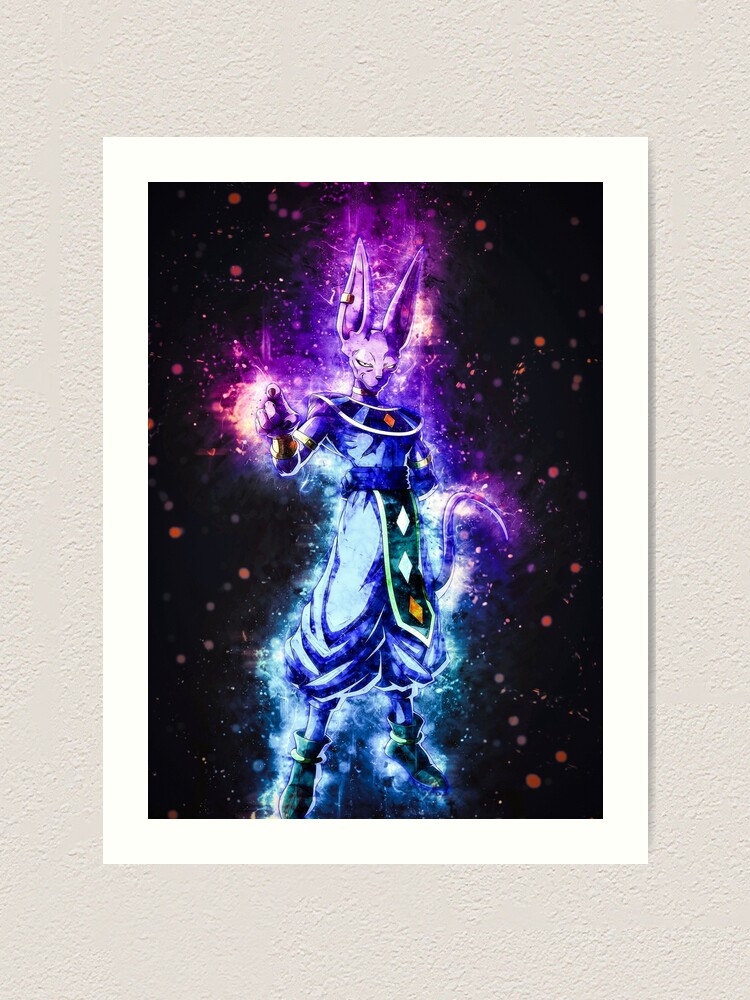 "Beerus Dragon Ball Super" Art Print for Sale by Spacefoxart | Redbubble