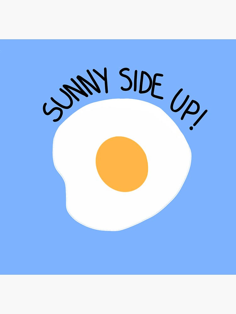 "Sunny side up!" Sticker for Sale by meow2511 | Redbubble