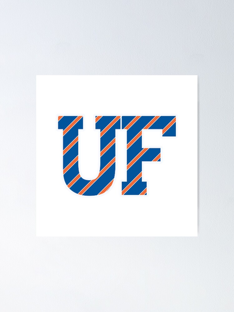 "UF Striped Logo" Poster for Sale by izzybizzy72 | Redbubble