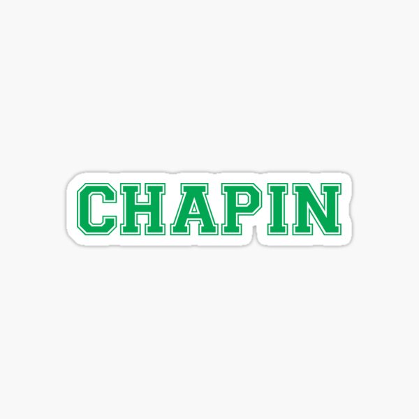 "Chapin" Sticker for Sale by isobelporteous | Redbubble