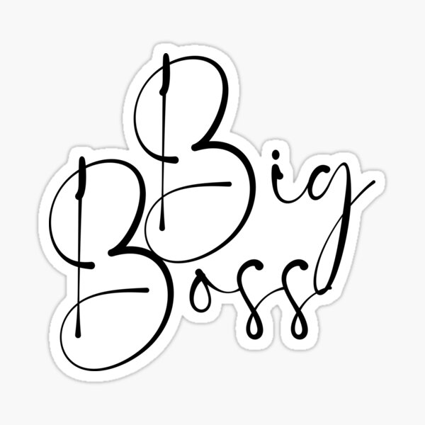 "Big boss" Sticker for Sale by Moonlight-Art- | Redbubble