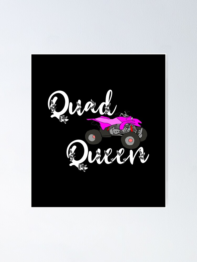 Poster « Quad Queen Atv Quad Biker Girl Driving Four Wheeler Bikes ...