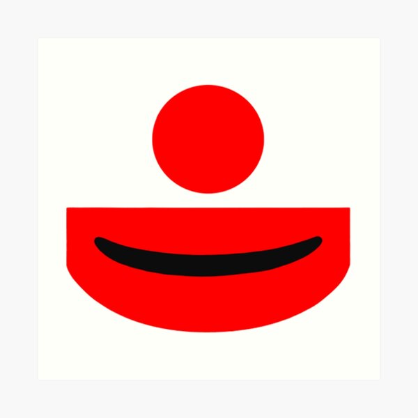 "Roblox clown face" Art Print by Stomach885 | Redbubble