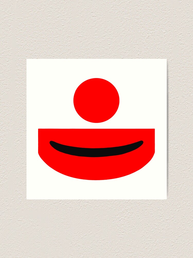 "Roblox clown face" Art Print by Stomach885 | Redbubble