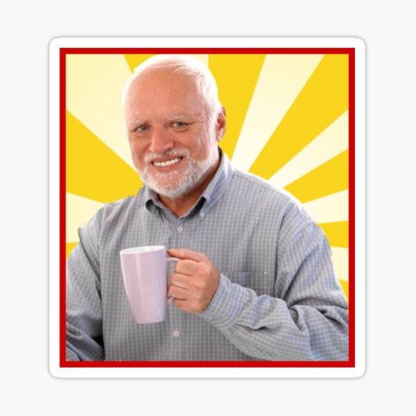 "Hide the pain, Harold" Sticker for Sale by yeppashop | Redbubble