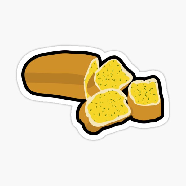 "Garlic Bread" Sticker for Sale by bradbruckerz | Redbubble