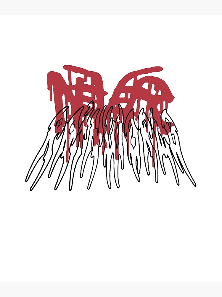 "Bladee Drain Gang Never Rainworld logo" Art Print by Yvettewatson ...