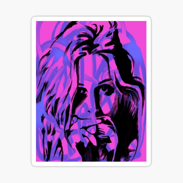 "Psychedelic Alicia" Sticker for Sale by artgiantdrag | Redbubble