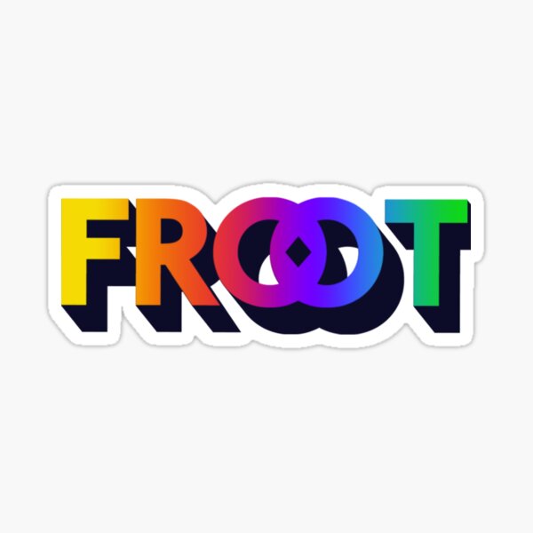 "Froot Designs . fruit word design" Sticker by Reem55 | Redbubble