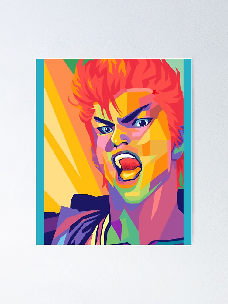 "hanamichi Sakuragi angry face Classic " Poster for Sale by ...
