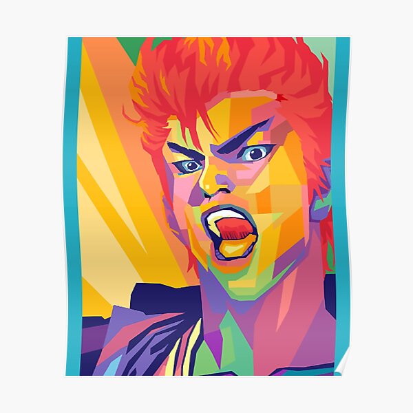 "hanamichi Sakuragi angry face Classic " Poster for Sale by ...