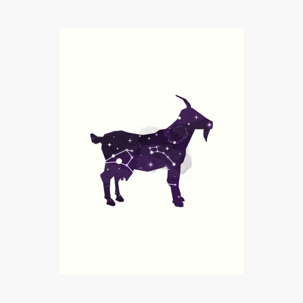"Goat Constellations Watercolor Design" Art Print by spacestuff ...