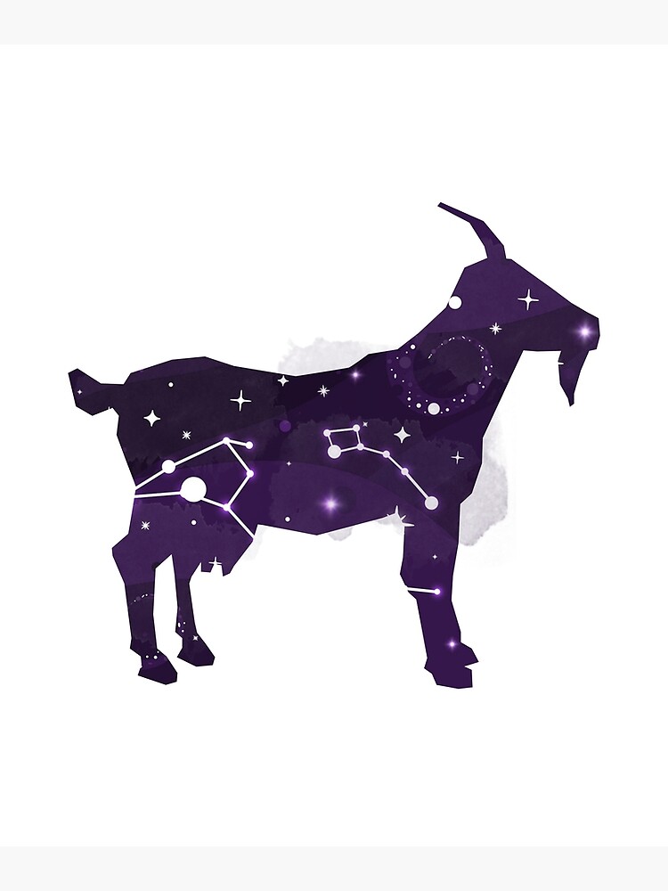 "Goat Constellations Watercolor Design" Art Print by spacestuff ...