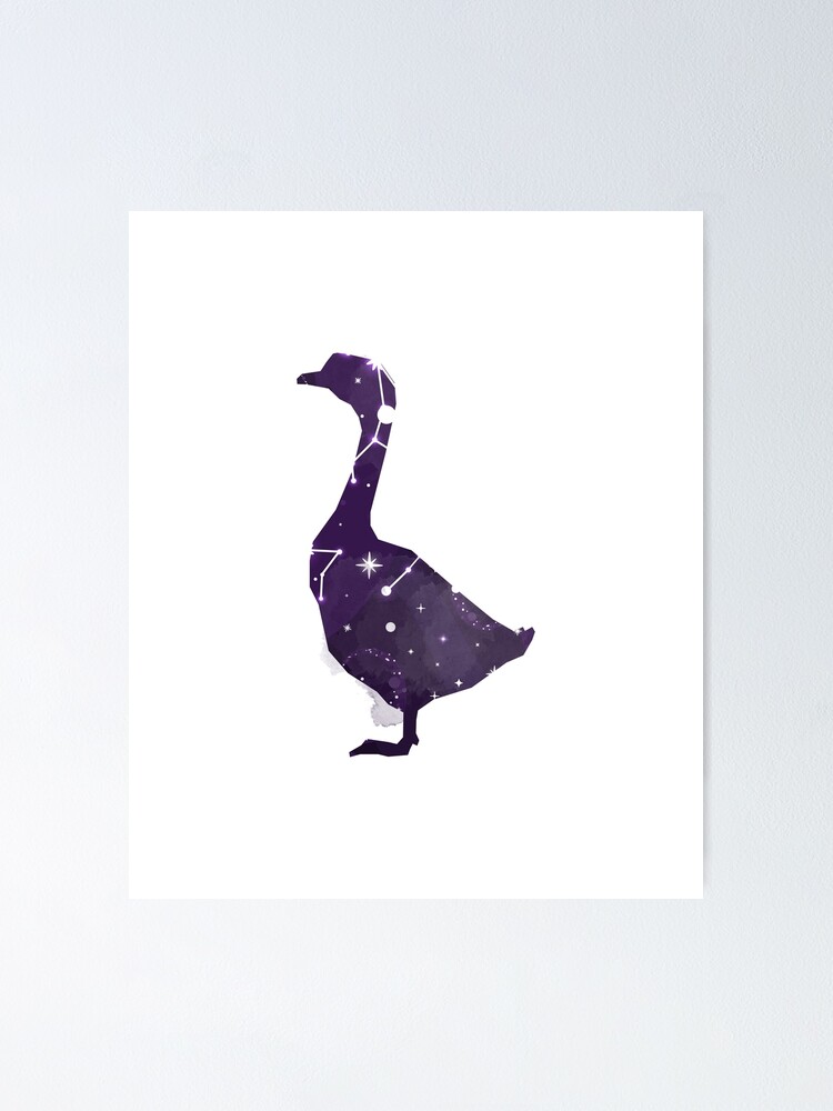 "Goose Constellations Watercolor Design" Poster for Sale by spacestuff ...